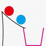 Draw Physics Line - Use the physics lines to roll the balls