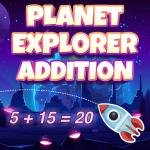 Play Planet Explorer Addition game online on pbskidsgames.games